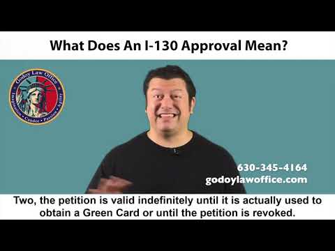 What does an I-130 approval mean?