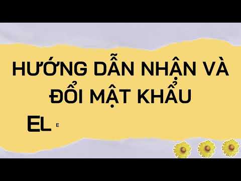 HƯỚNG DẪN ĐĂNG NHẬP VÀ ĐỔI TÀI KHOẢN ELEARNING VLUTE