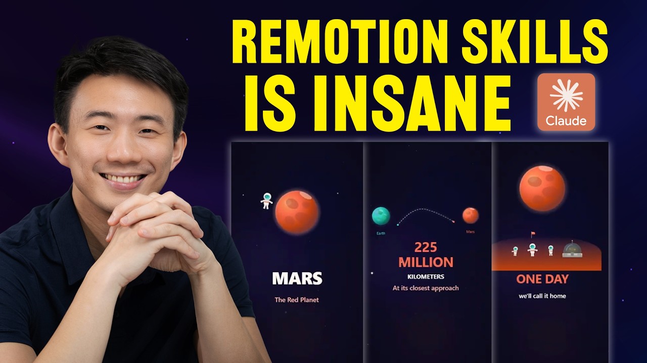 How I Created a Professional Motion Graphics Video With Claude Code + Remotion Skills (No Editing)