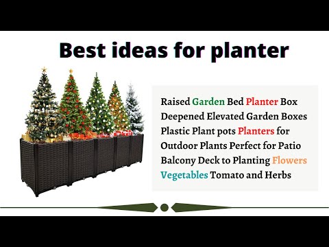 Raised Garden Bed Planter Box Deepened Elevated Garden Boxes Plastic Plant pots Planters for Outdoor