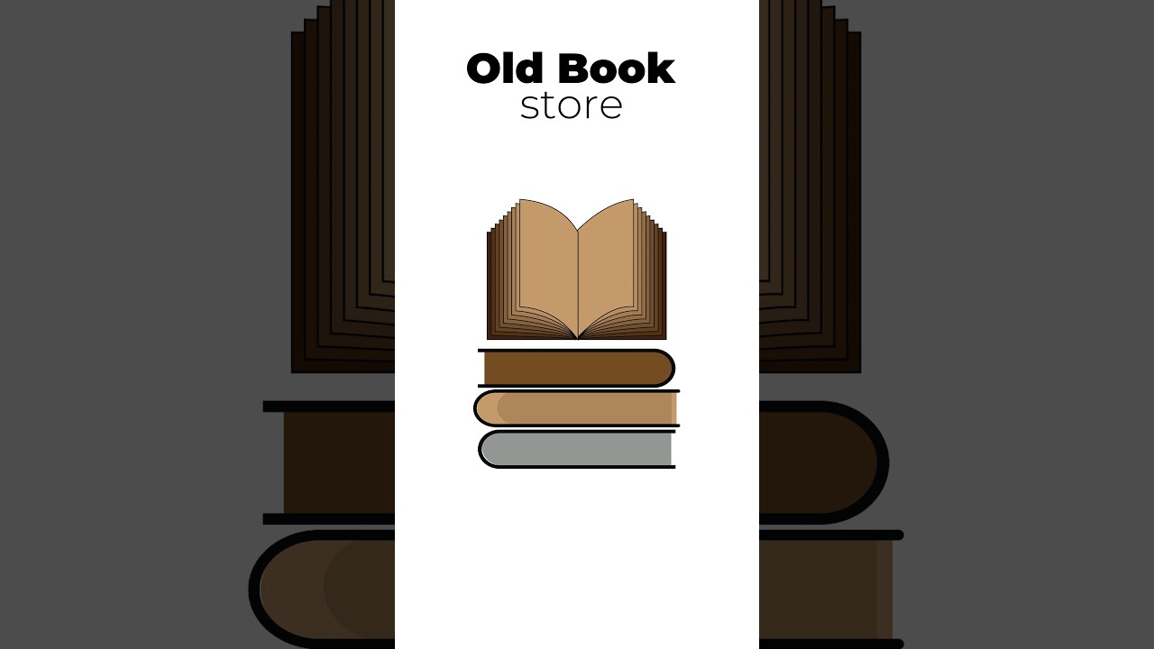 books illustration process in 30sec #logodesign #books_logo