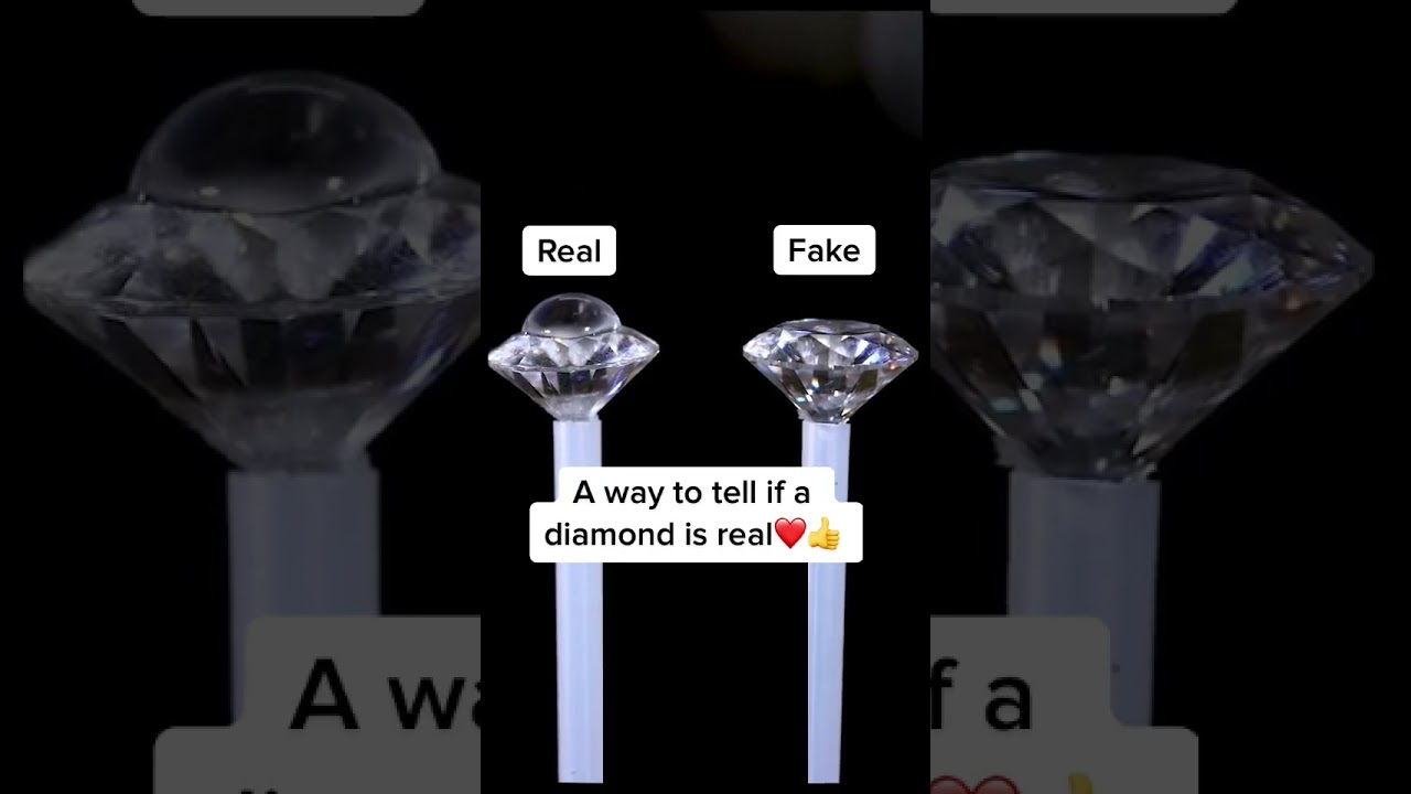 A way to tell if a diamond is real❤️❤️❤️