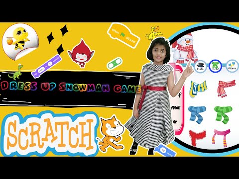 How to make Snowman Dress Up Game on Scratch [ Super Easy Game !!]