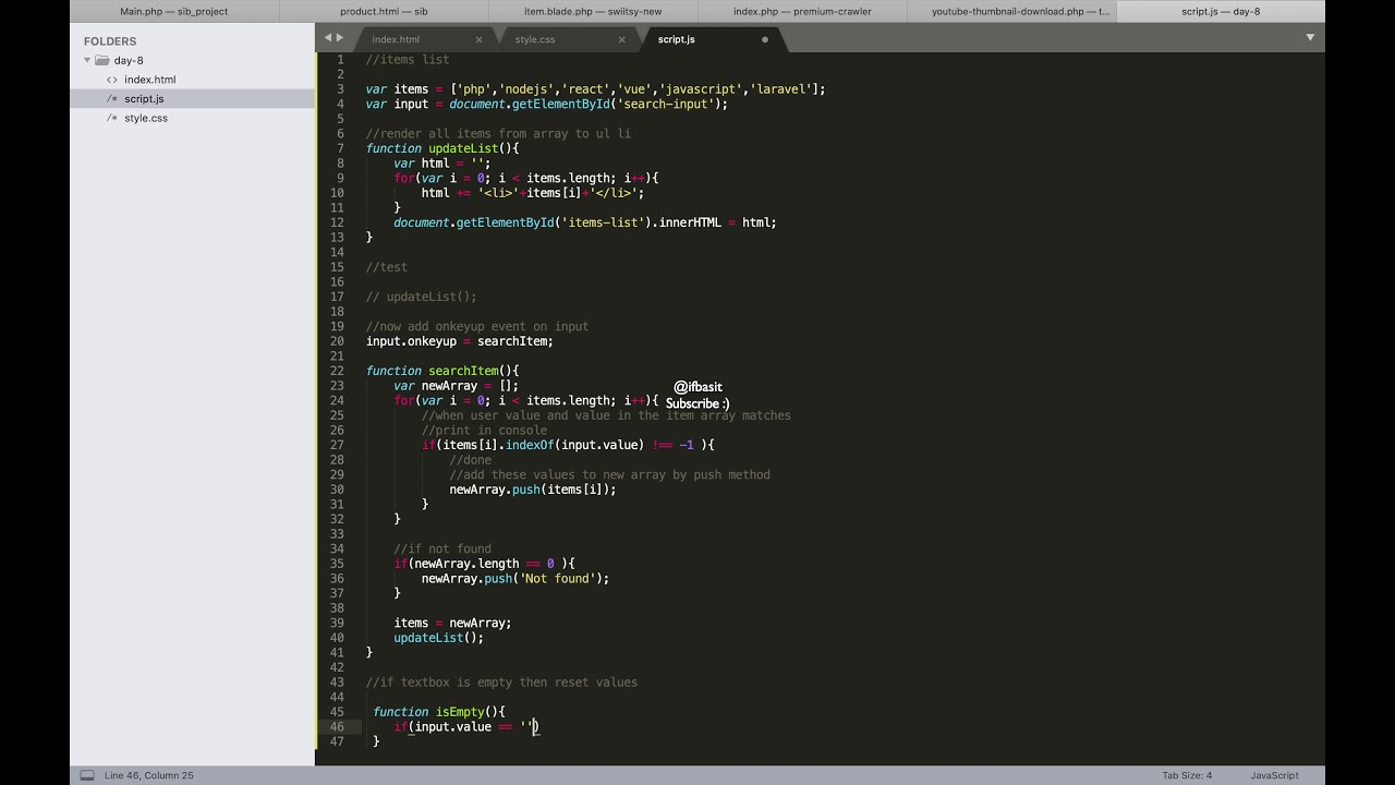 Autocomplete Dropdown Javascript |  Suggestion Box