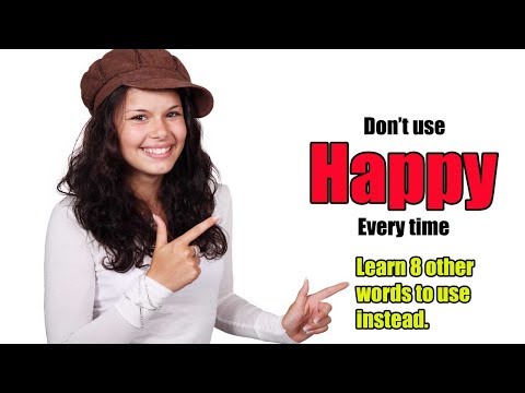 8 Other Words To Use Instead Of Happy || English Vocabulary Lesson