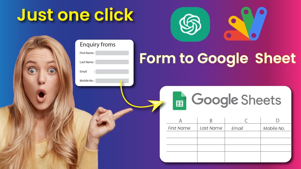 Automated Data Entry in (HTML) Form To Google Sheets using ChatGPT and Google Apps Script