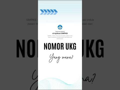 Nomor UKG atau Nomor Peserta PPG adalah nomor SIMPKB ID #ppg #ppggurutertentu