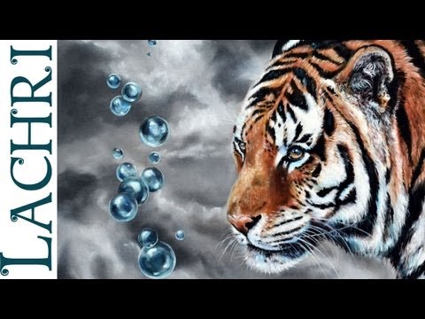 How to Paint a Tiger with Lachri – Art Tutorial Video – No.153 ...