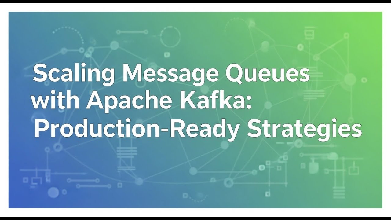Message Queue Scaling with Apache Kafka | High-Performance Distributed Messaging Tutorial #twitter