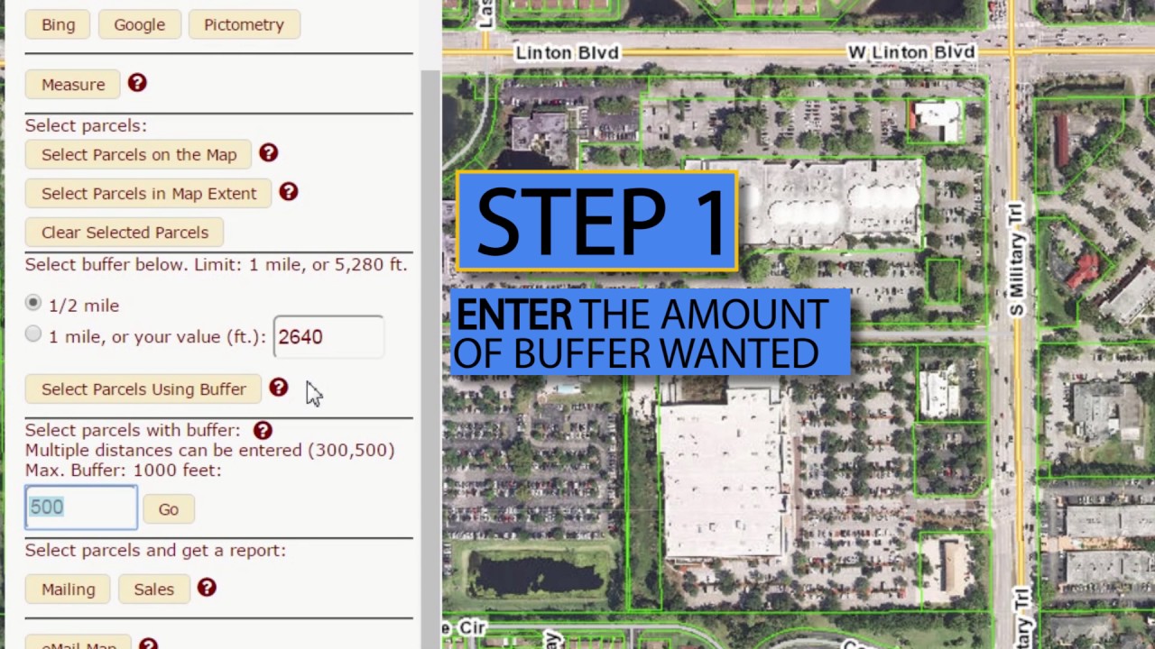 Select Parcels with Multiple Buffers
