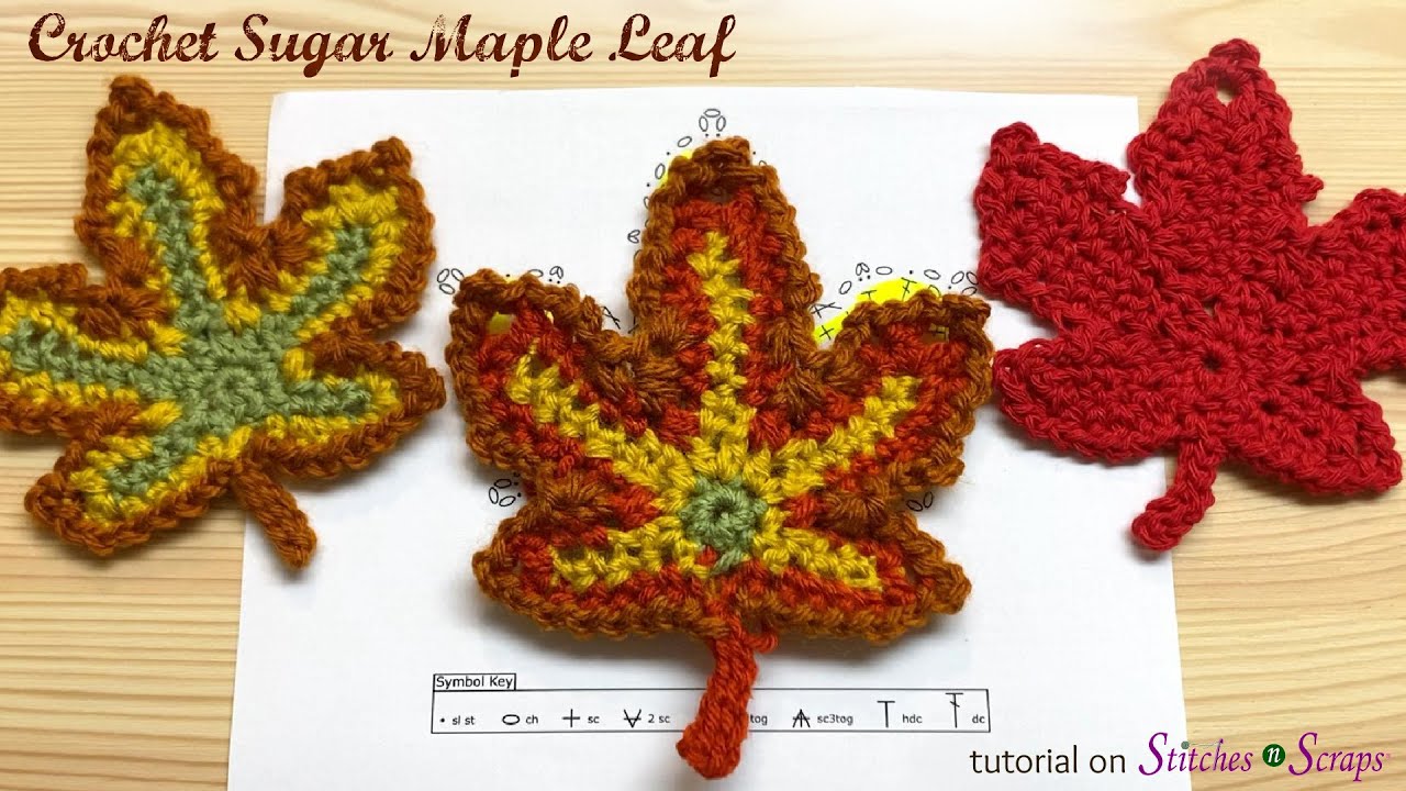 Sugar Maple Leaf Crochet tutorial
