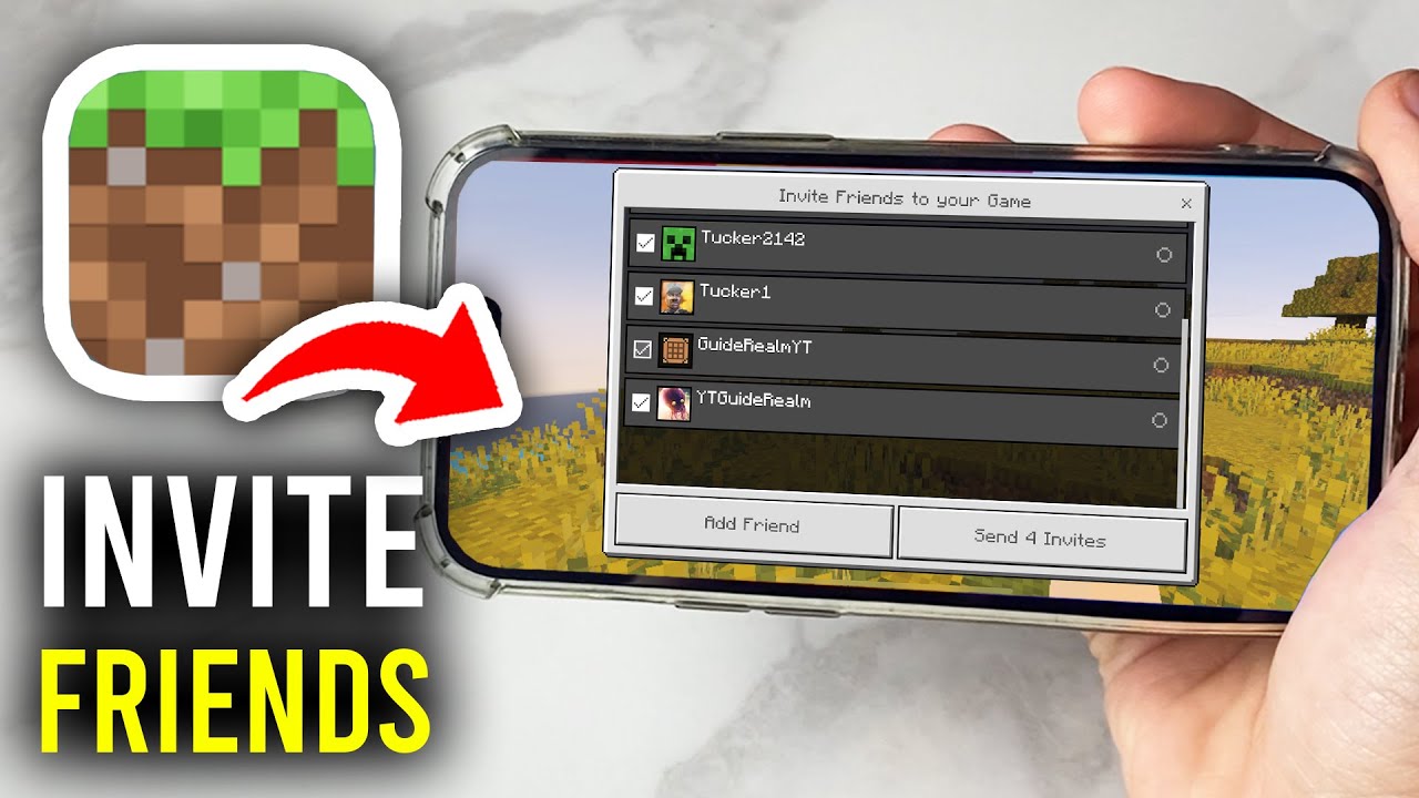 How To Invite Friends In Minecraft Mobile - Step By Step