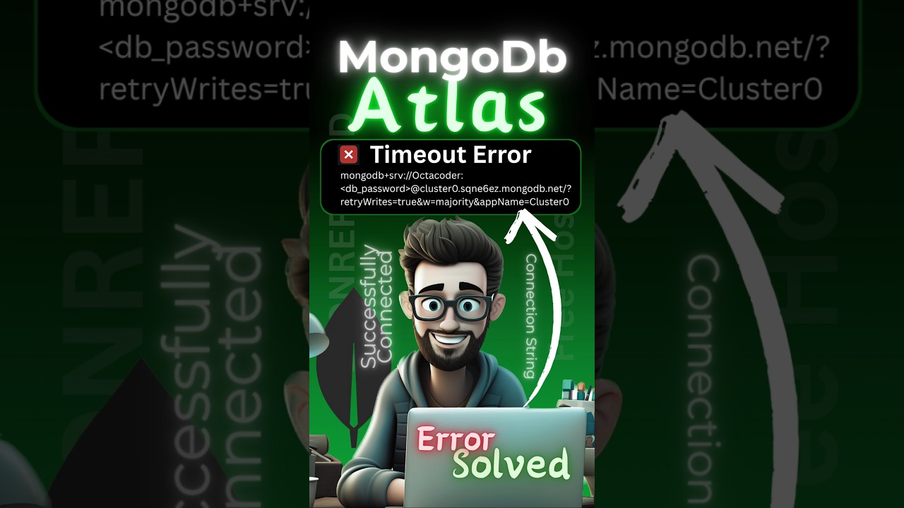 fix mongodb atlas connection error.