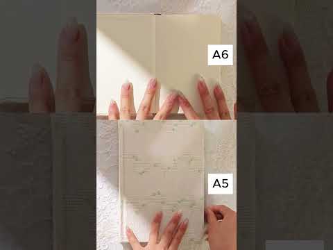 Curious about the difference between our lace notebooks in A5 and A6 sizes?