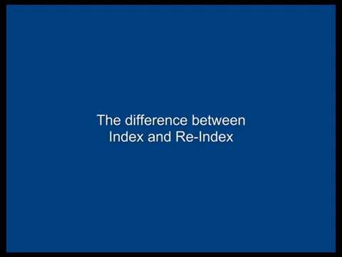 Concordance Training 08: Index and Reindex