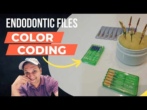 Color Coding for Endodontic Files || color code use in RCT files