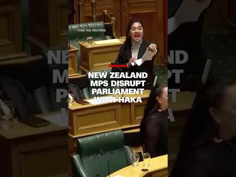 New Zealand MPs disrupt parliament with haka