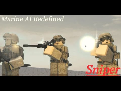 Marine AI Redefined // Roblox Studio (Sniper Showcase)