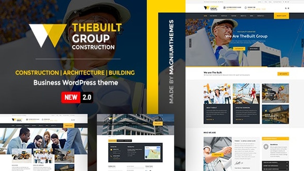 TheBuilt - Construction and Architecture WordPress theme Theme Free Download