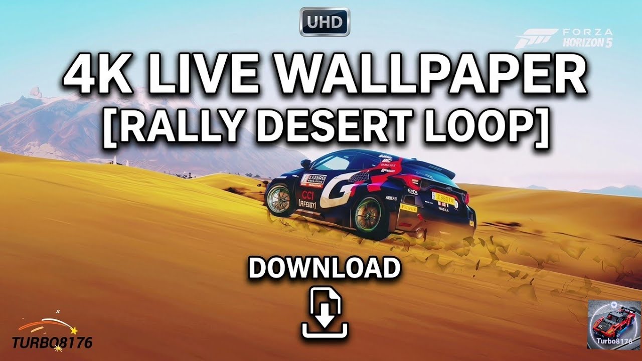 [REMASTERED 4K] Toyota GR Yaris Rally | Live Wallpaper | Forza Horizon 5 | Turbo8176