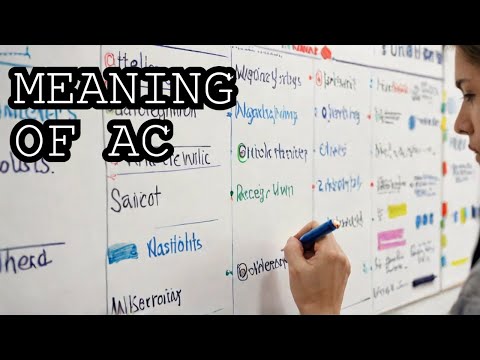 English Vocabulary: AC (Abbreviation)