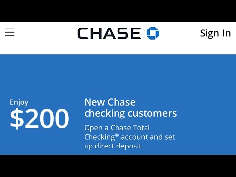 JPMorgan Chase Total Checking Account $200 Bank Sign Up Bonus Promo - How it Works & Fine Print