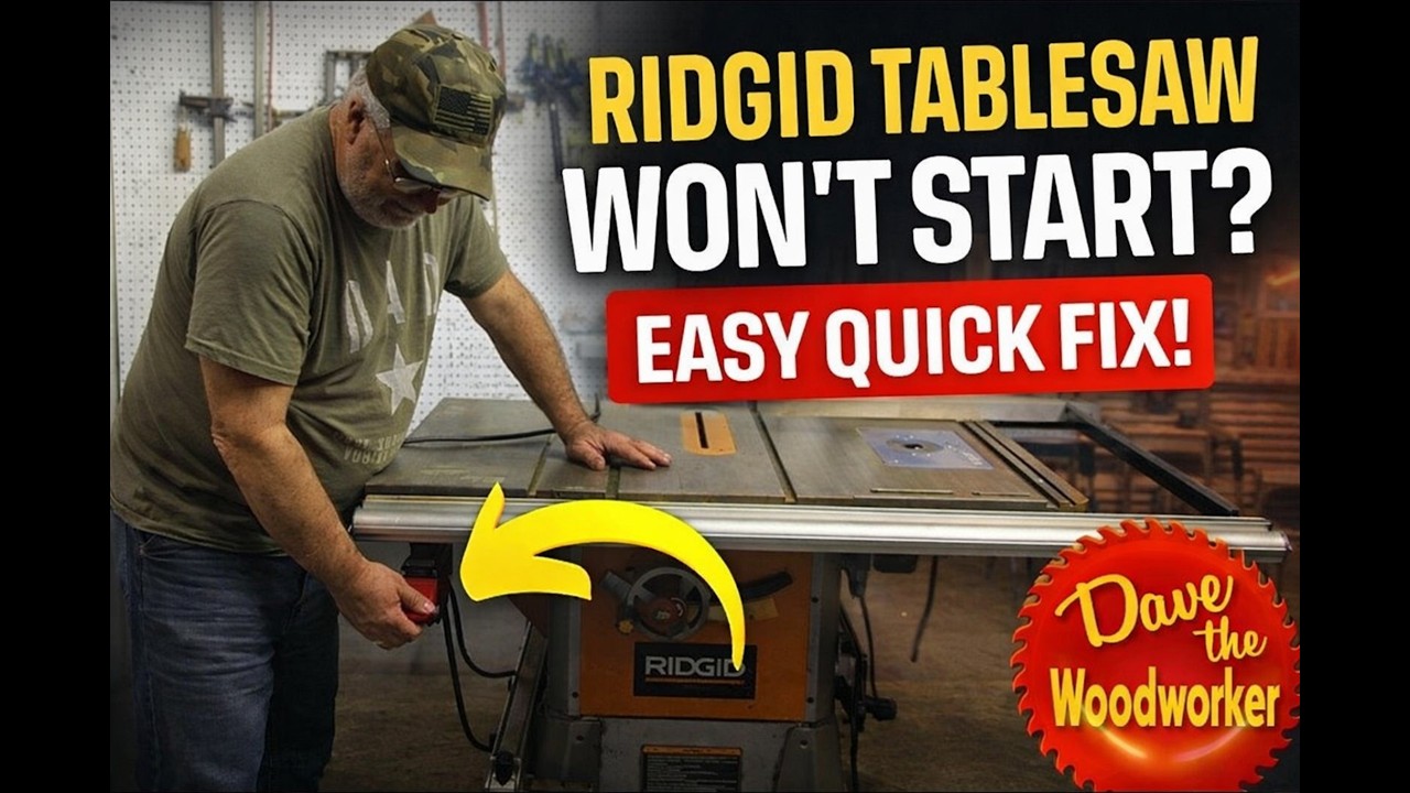 Ridgid Table saw won't Start | Quick Fix