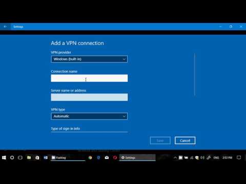 Windows 10 Built in VPN Settings what it is all about