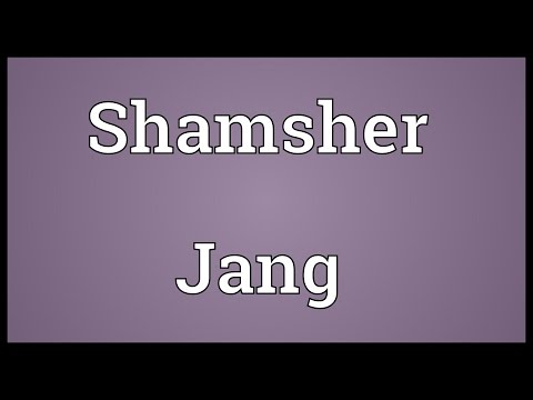 Shamsher Jang Meaning