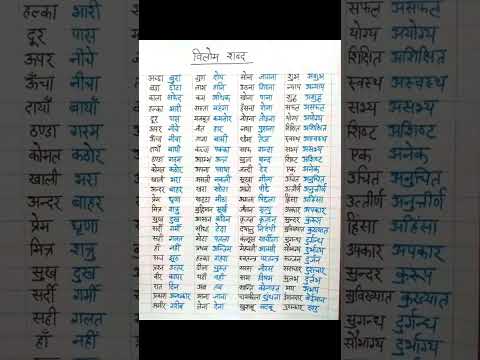 विलोम शब्द #shorts #video #amrita rao 3595 #Hindi vilom shabd