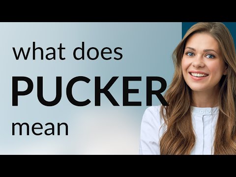 Pucker | meaning of PUCKER