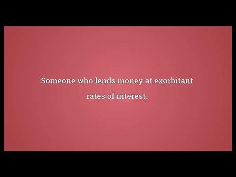 Loan shark Meaning