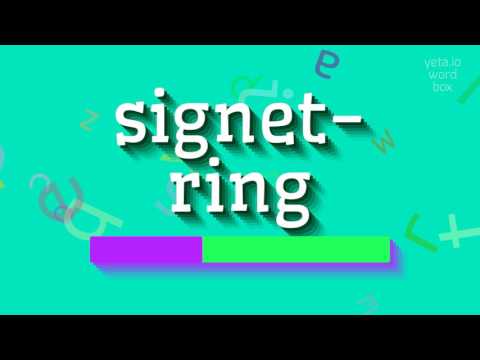 HOW TO SAY SIGNET-RING? #signet-ring