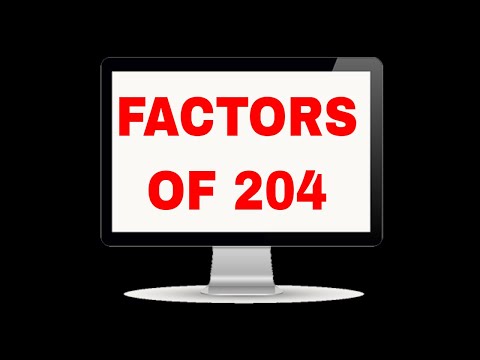 Factors of 204