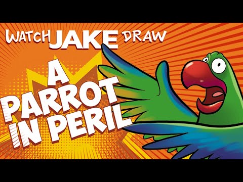 Watch Jake Draw - Comic Strip / Comic Pages - A Parrot In Peril - Step by step illustration process