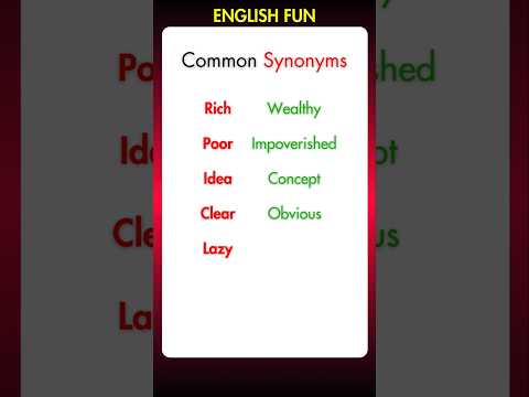 7 Common Synonyms to Increase Your English Vocabulary🧑🎓🧩#english #synonyms #learnenglishgrammar