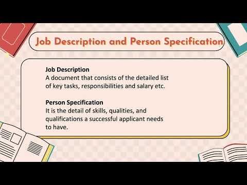 Recruitment and Selection | Job Description and Person Specification | As level Business