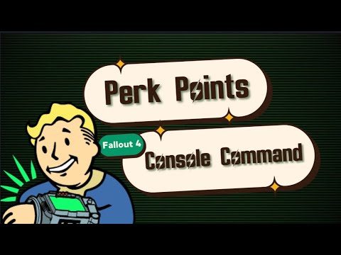 Fallout 4 How to add Perk Points with Console Commands!