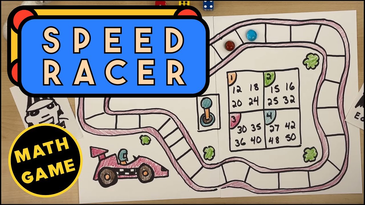 Math Game Speed Racer- Multiplication Game  - Build a Math Game with Johnnie