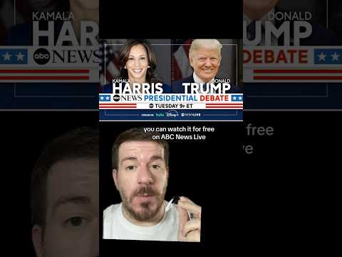 How to watch the U.S. Presidential debate between Kamala Harris and Donald Trump. #debate