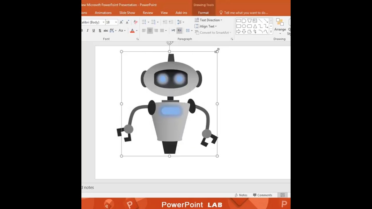 How to Design ROBOT on PowerPoint #powerpoint #presentation #powerpointtutorial