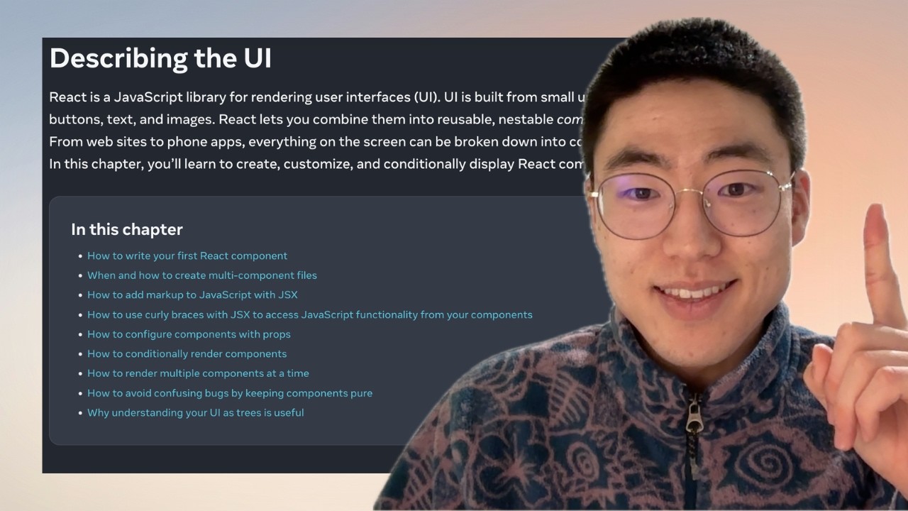 Reading React Documentation: Describing the UI