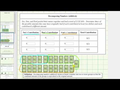 Decomposing Numbers Additively – Money Contributions | Math Help from ...