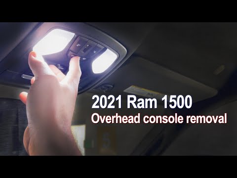 2021 Ram 1500: How to remove Overhead console and install LED map lights