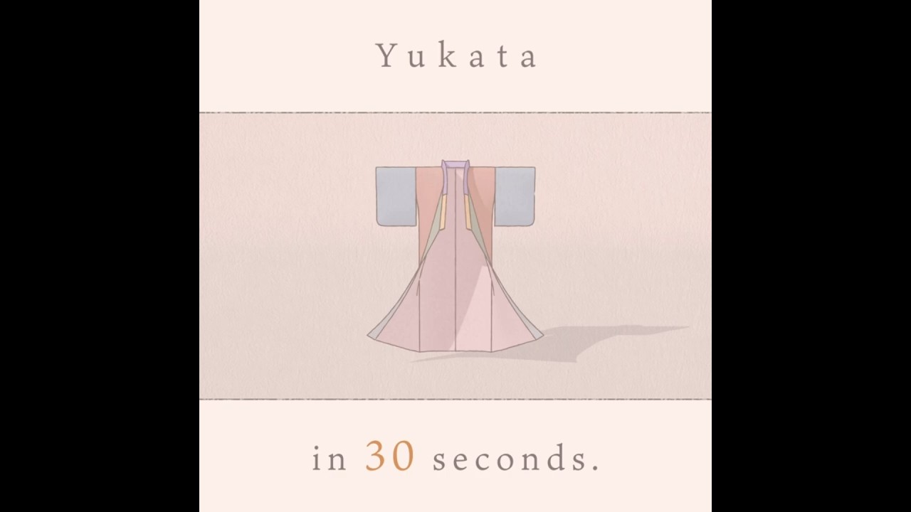 Yukata in 30 seconds #kimono #yukata #fashion