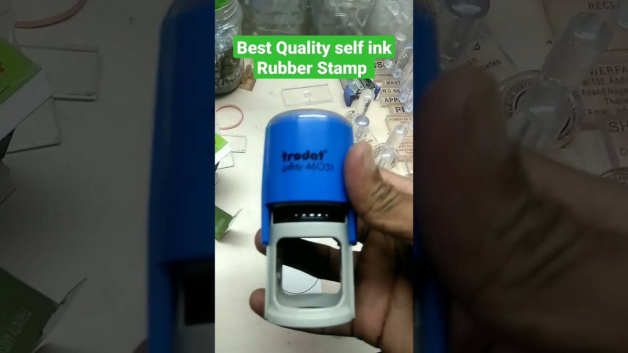 Trodat self ink Round Rubber Stamp | Best Quality self inking Stamp | #stamps #shorts