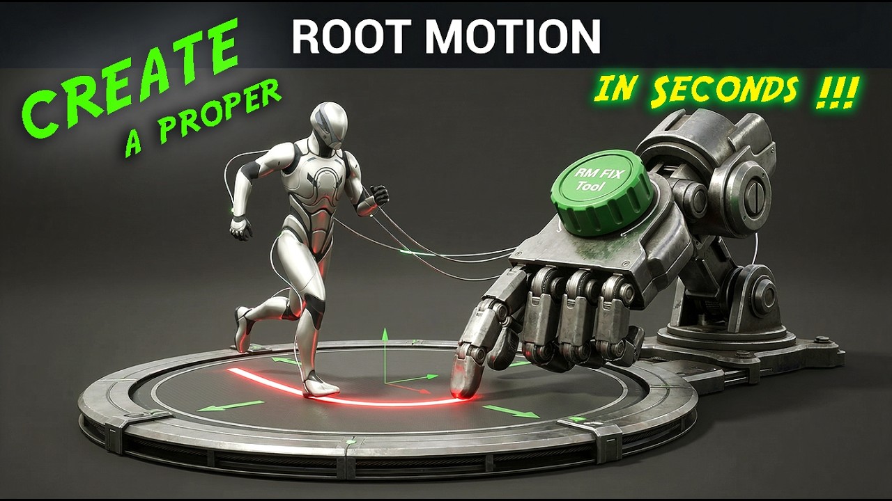 Create root motion in seconds inside UE5!!! NEW UPDATE Tutorial