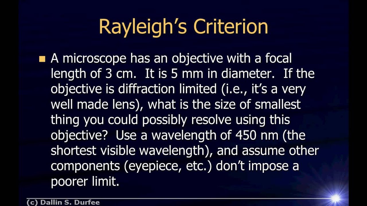 Physics123 Example Problems - Diffraction