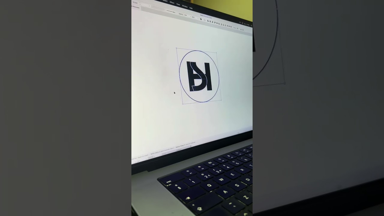HS monogram logo design  #fiverrtest #brand #graphicdesign #design #lettering