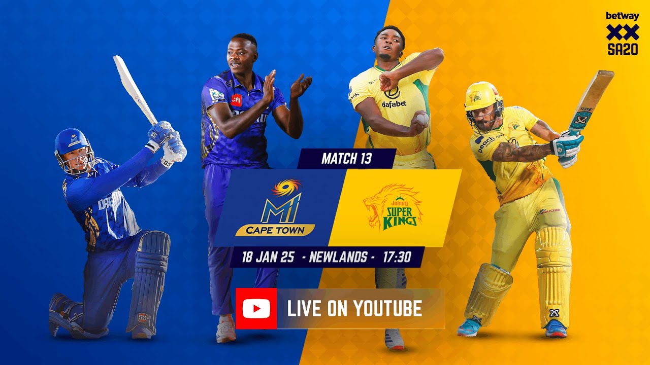 Watch: Exclusive Live Stream | Match 13 - MICTvJSK | Betway SA20 Season 3